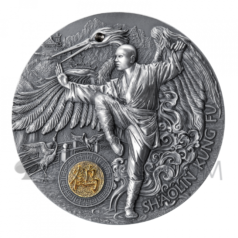 Shaolin Kung Fu Crane - Styles d'arts martiaux 5$ 2oz Niue 2022 Coin ...