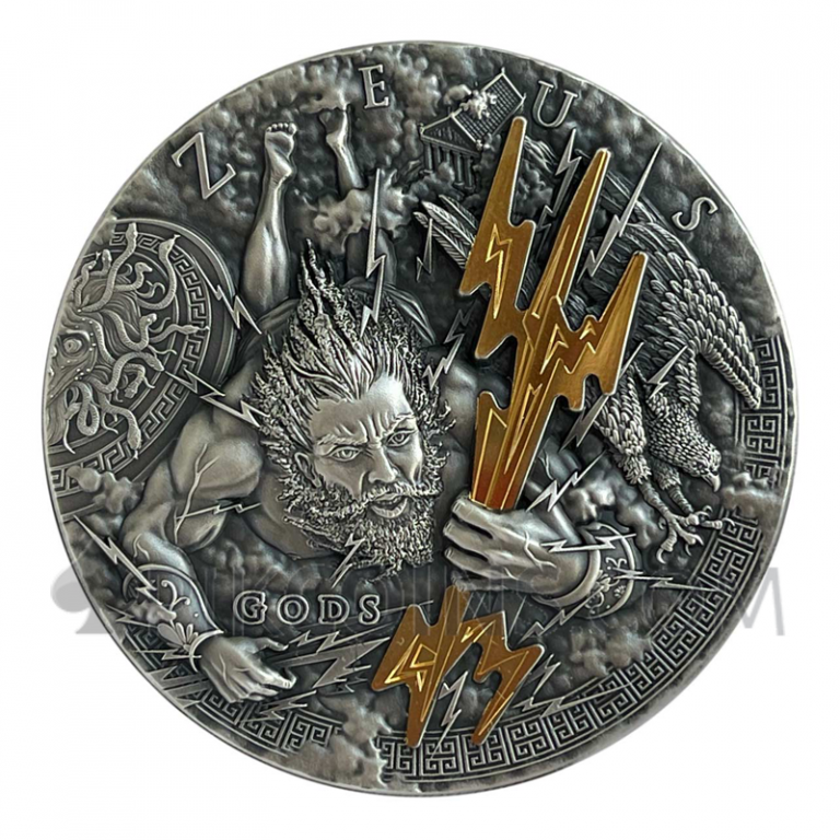 Zeus - Gods Series 2$ 2oz Niue 2021 Coin - Modern numismatic coins ...
