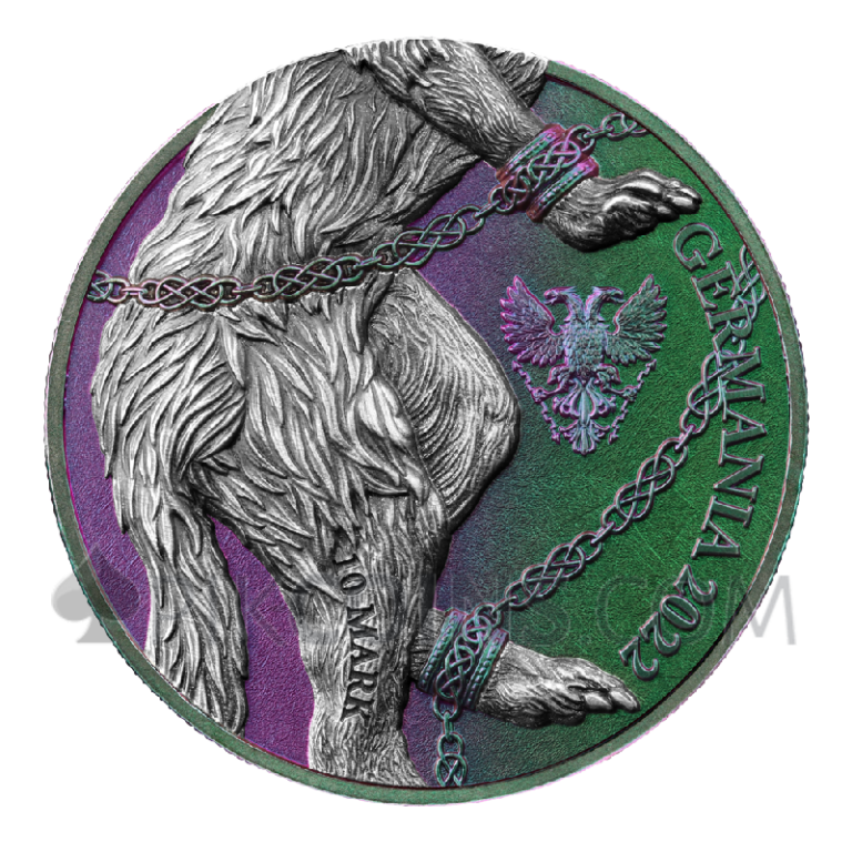 Germania Beasts - Fenrir Ultra Double High Relief 2oz silver BU Coin ...