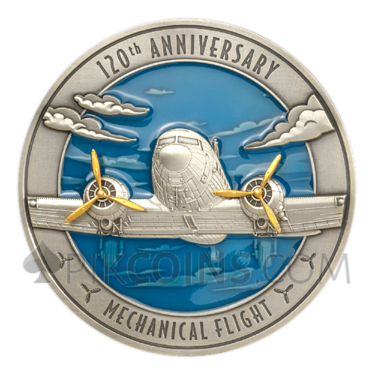 Mechanical Flight 10$ Barbados 500g 2023 Coin - Modern numismatic coins ...