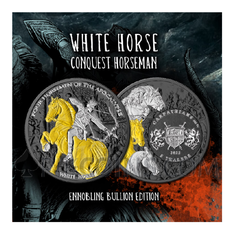Four Horsemen of Apocalypse - White Horse - Ennobled Edition 1oz silver ...