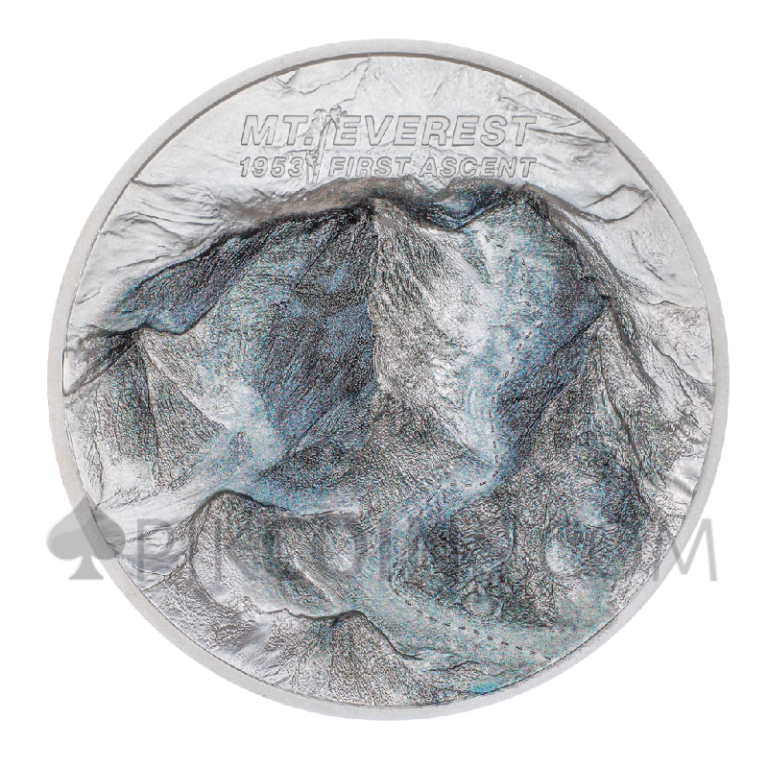 Mount Everest - First Ascent 10$ 2oz Cook Islands 2023 Coin - Modern ...