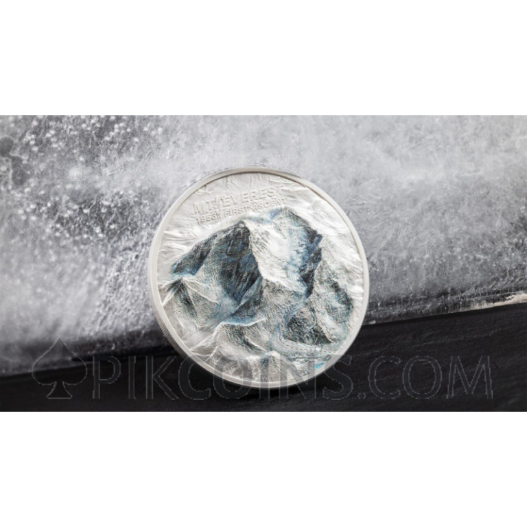 Mount Everest - First Ascent 10$ 2oz Cook Islands 2023 Coin - Modern ...
