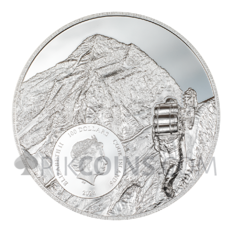 Mount Everest - First Ascent 100$ 1kg Cook Islands 2023 Coin - Modern ...