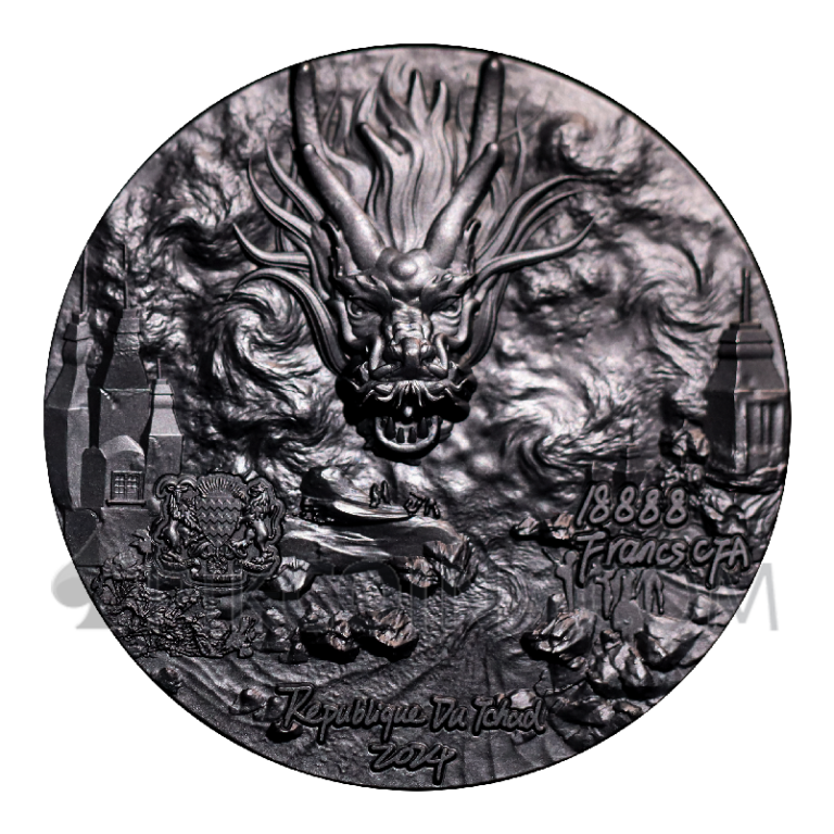 Winged Dragon - Protection 18888 Francs CFA 5oz Republique du Tchad ...