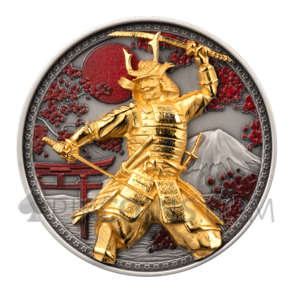 Samurai 10$ 5oz Samoa 2024 Coin - Modern numismatic coins online store ...