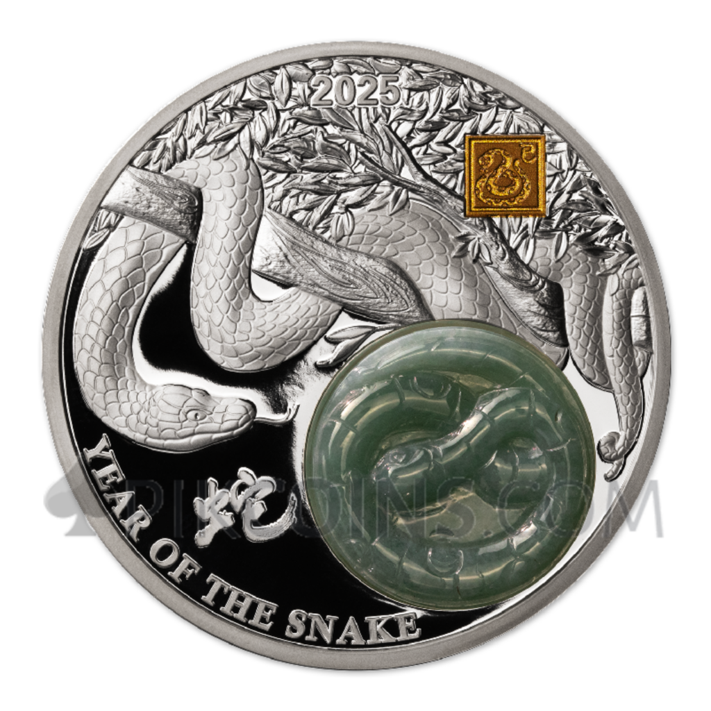 Snake - Jade Series 25 Francs CFA 2oz Burundi 2025 Coin - Modern ...