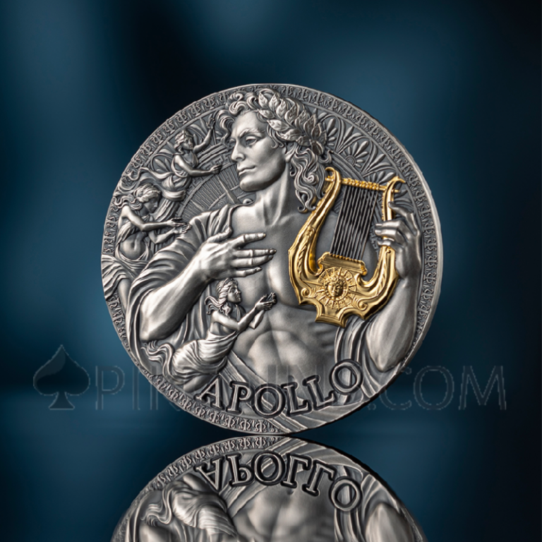 Apollo - Great Greek Mythology 2oz 2000 Francs CFA Cameroon 2025 Coin ...