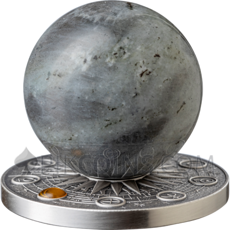 Moon - Solar System 2oz 10 Cedis Ghana 2025 Coin - Modern numismatic ...