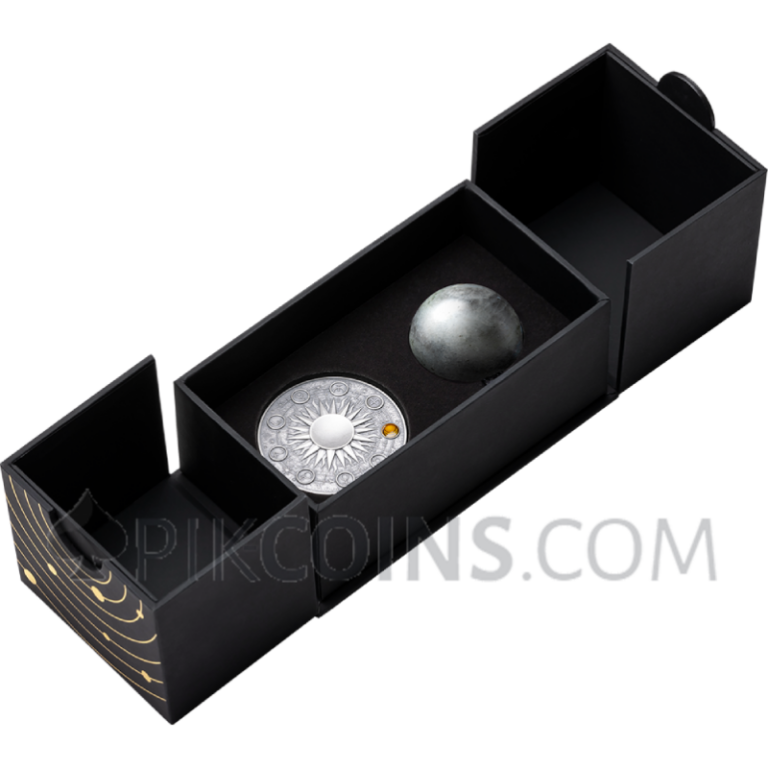 Moon - Solar System 2oz 10 Cedis Ghana 2025 Coin - Modern numismatic ...