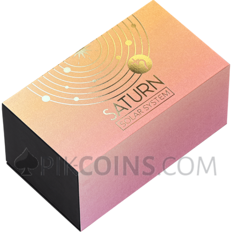 Saturn - Solar System 2oz 10 Cedis Ghana 2025 Coin - Modern numismatic ...