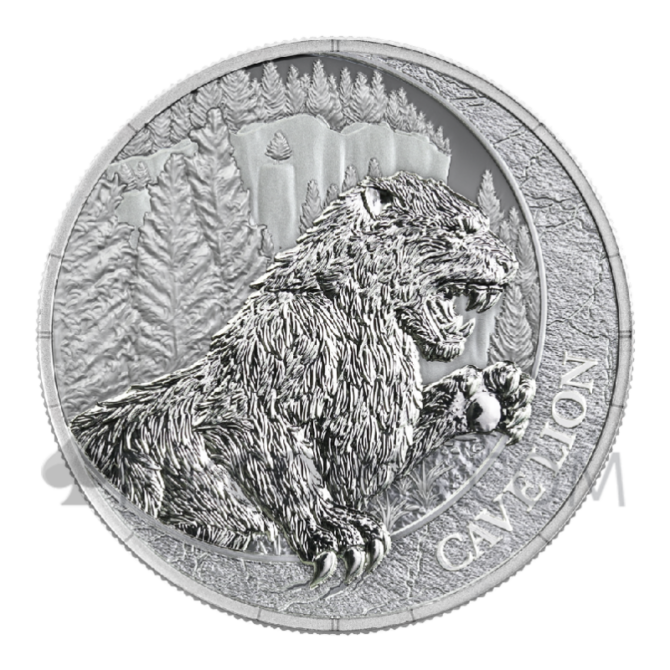 Cave Lion - Megafauna 20$ 1oz Liberia 2026 Coin - Modern numismatic ...